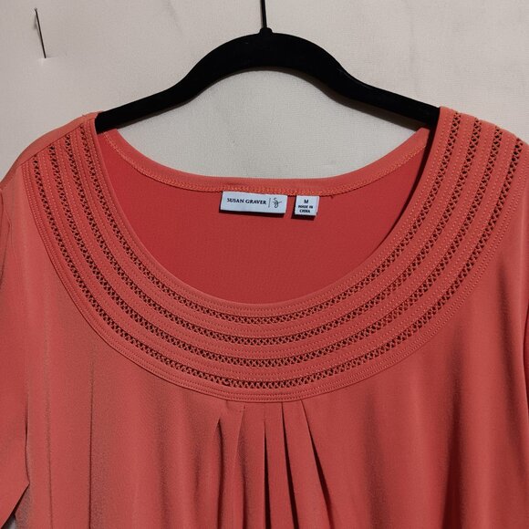 Susan Graver | Tops | Susan Graver Beautiful Orange Top | Poshmark